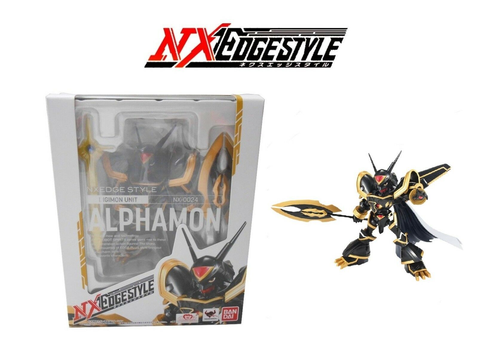 Bandai Nxedge Alphamon Figure NX-0024 Digimon Unit Style Digimon ...
