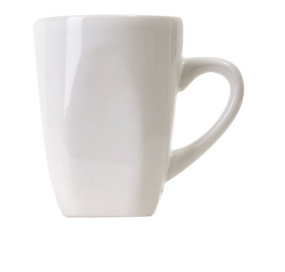 Set 12 White Square Stoneware Mugs Coffee Travel Mug Coffee Cup ...