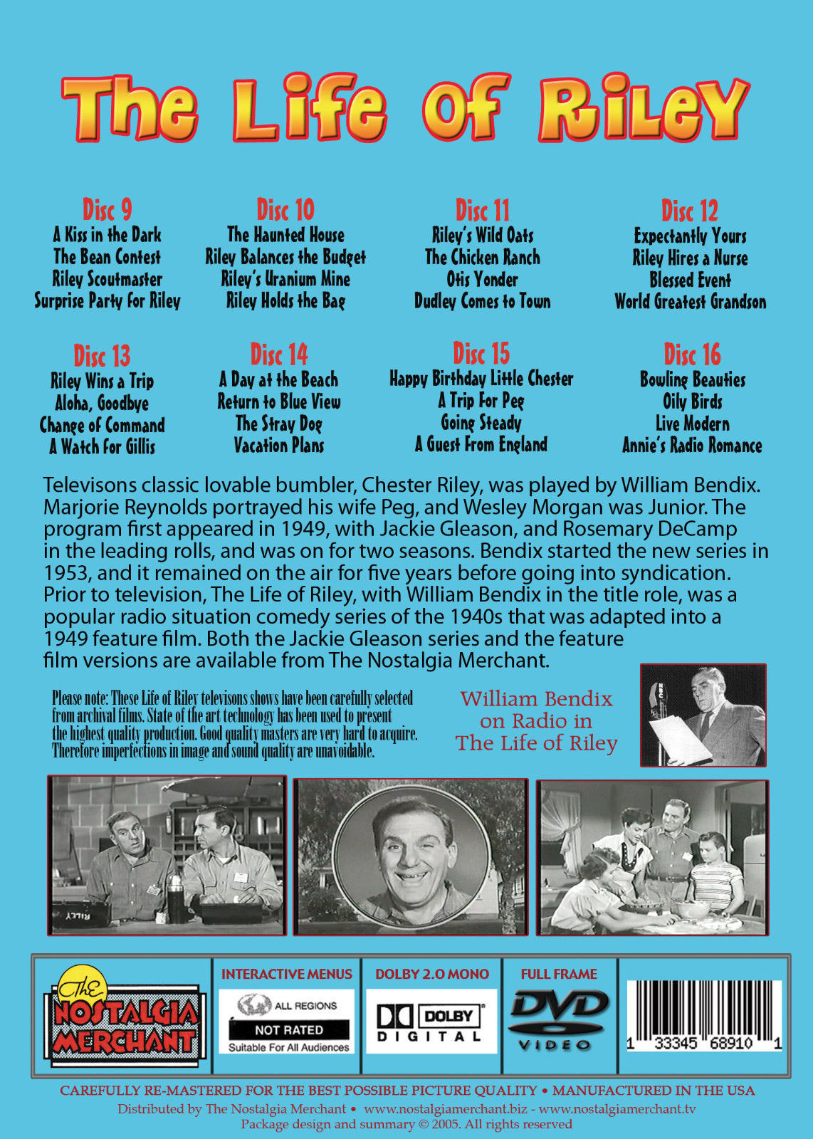 LIFE of RILEY Collection -Classic TV Shows - Vol. 2 - DVDs & Blu-ray Discs