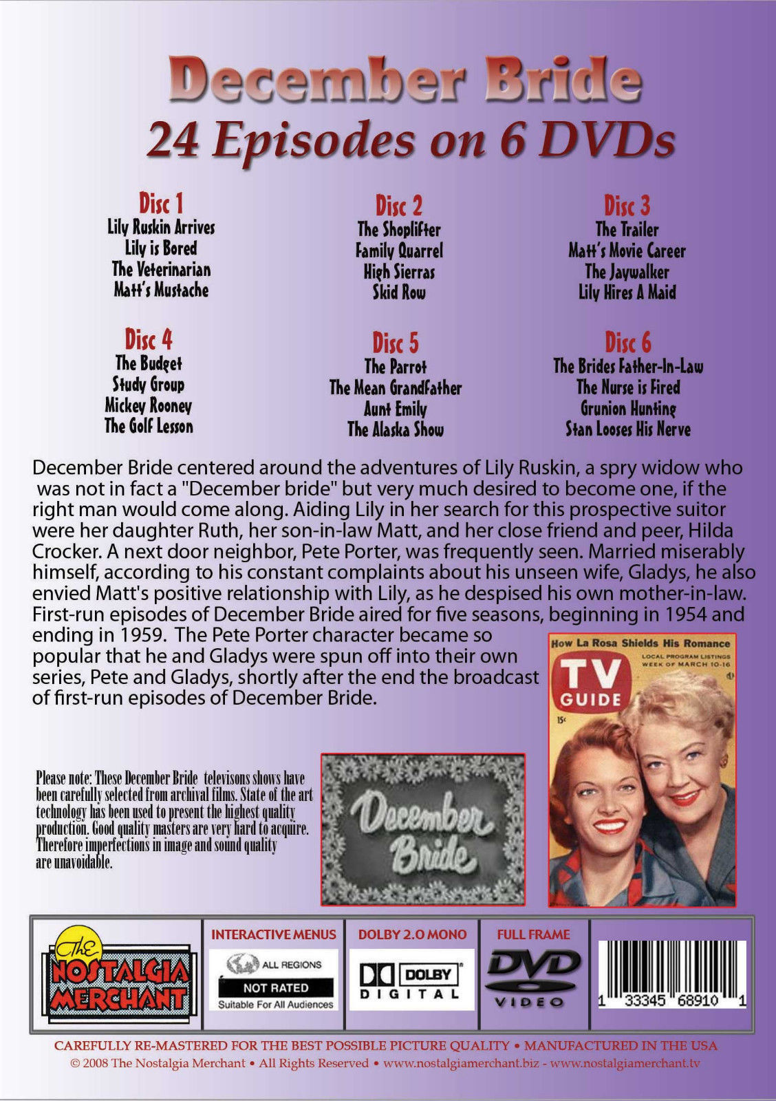 December Bride Collection - Nostalgia Merchant -DVD - DVD, HD DVD & Blu-ray