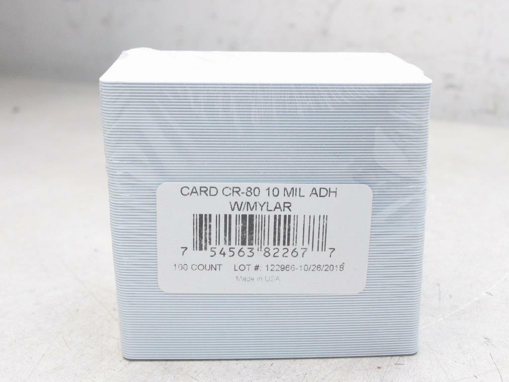 HID UltraCard 10 mil Dye Sublimation Blank ID Card for DTC 510/DTC Pro ...
