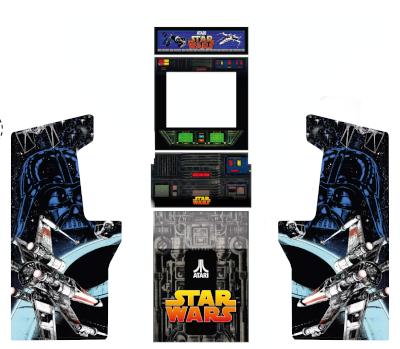 Arcade1up Legacy,Arcade 1up starwars arcade design Artwork Vinyl ...