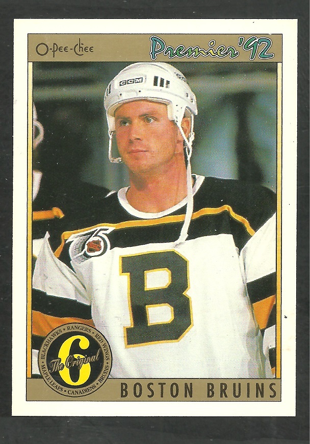 Boston Bruins Peter Douris 1991 1992 OPC Premier O Pee Chee Hockey Card ...