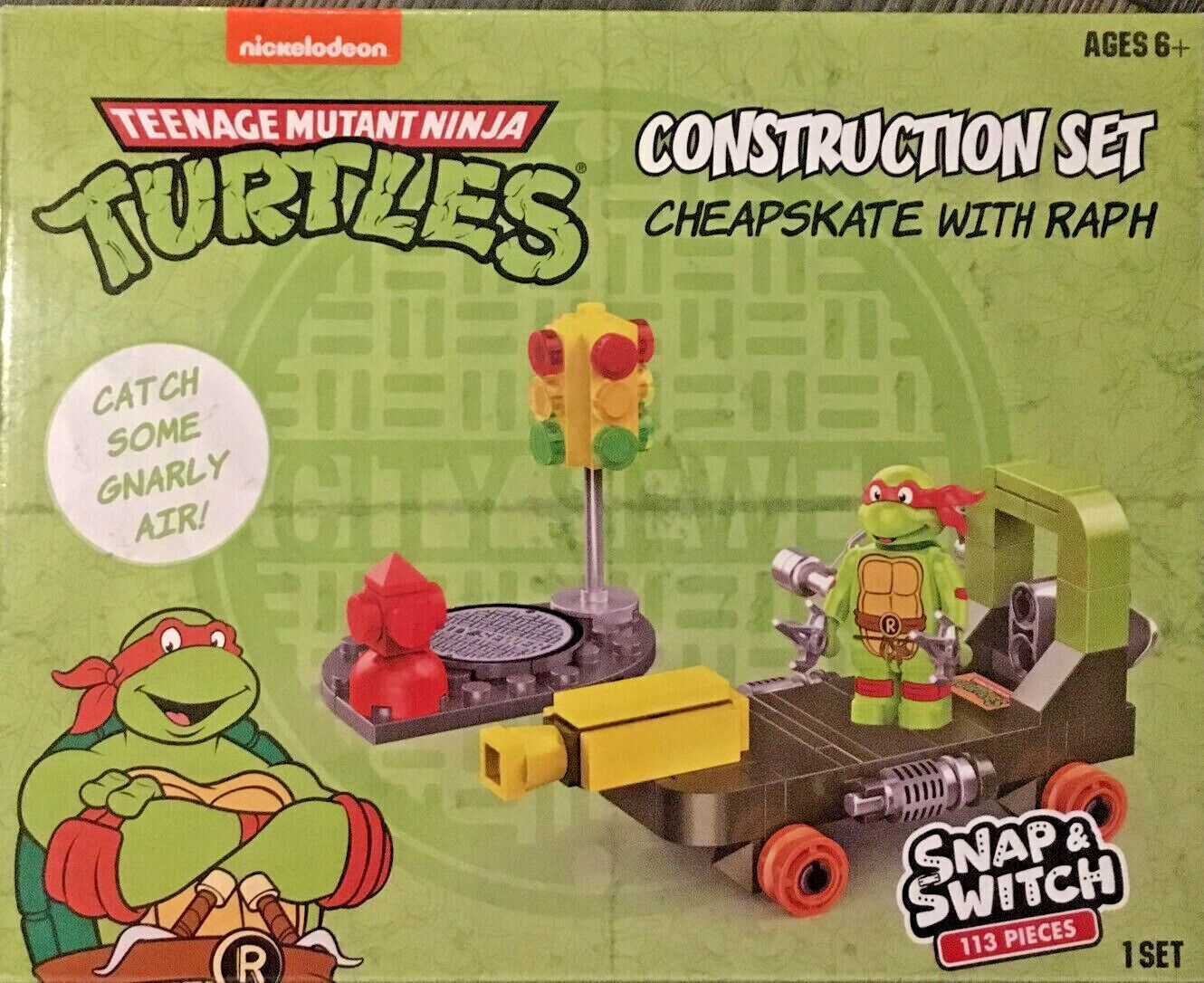Teenage Mutant Ninja Turtles Construction Set Cheapskate with Raph Snap ...
