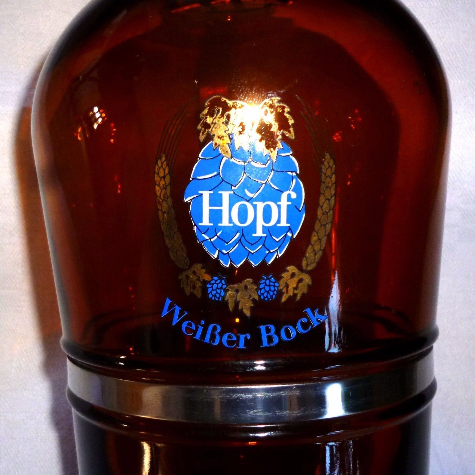 Hopf Miesbach Weisser Bock Weizen Giant 2L lidded German Beer Bottle ...