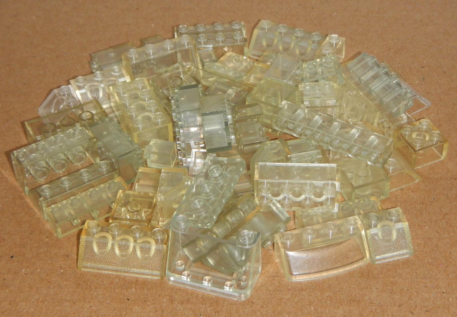 Lego Parts Lot 70+ Translucid Roof Bricks Plates Windshield Elements ...