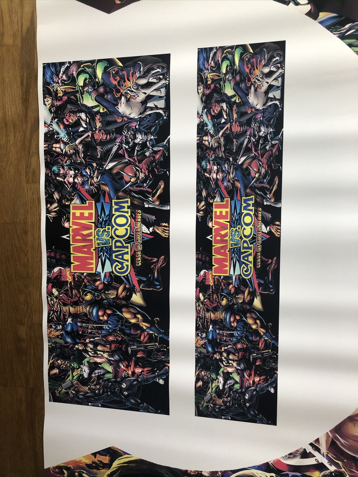 Marvel Vs Capcom Bartop arcade Cabinet Artwork vinyl Graphics side art ...