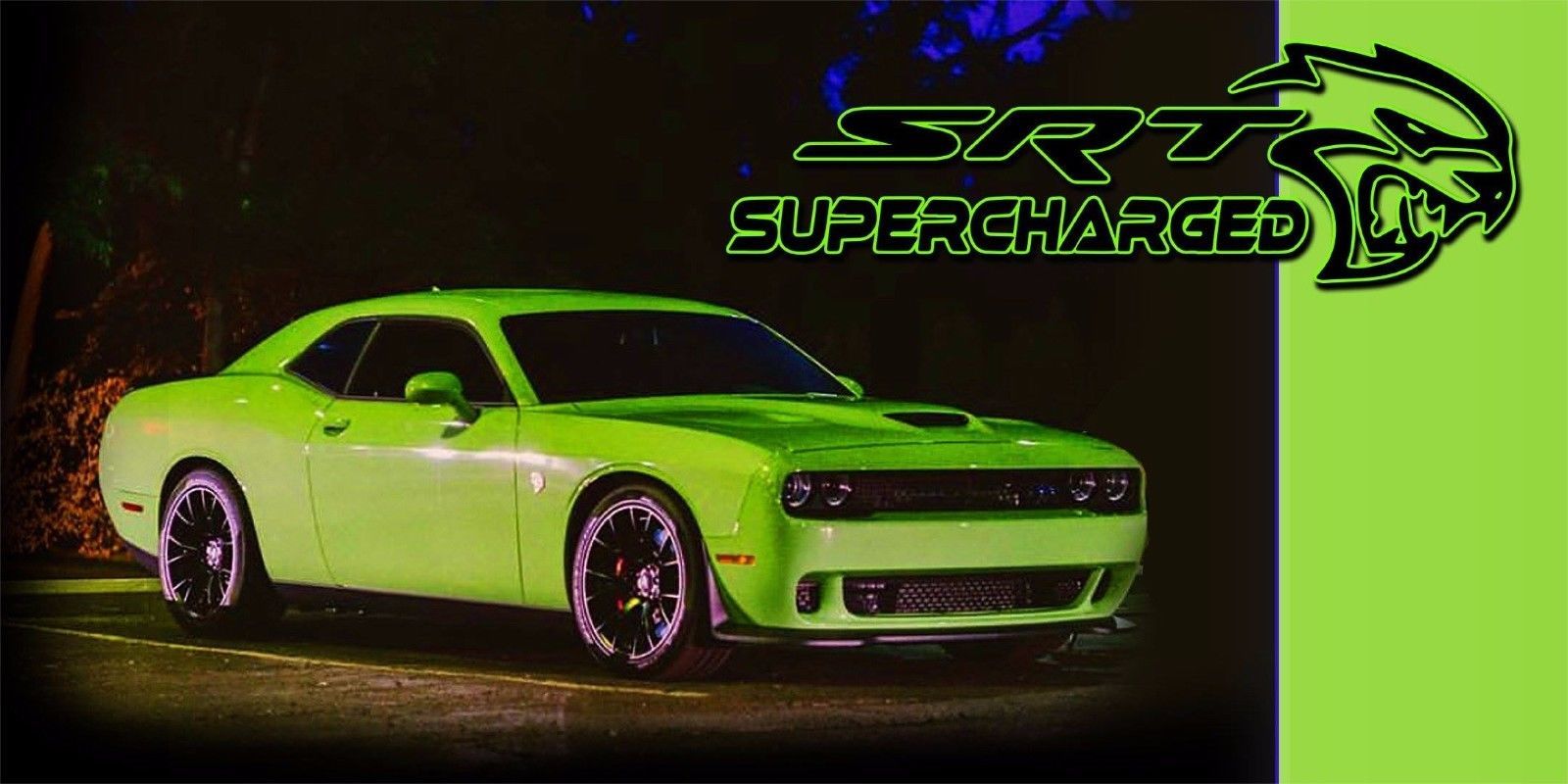 Dodge Challenger SRT Hellcat Mancave Photo Banner Flag Garage Art ...