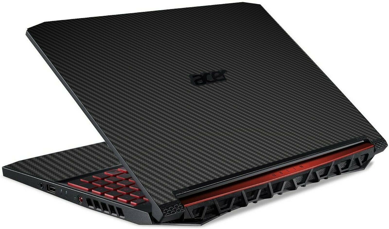 LidStyles Carbon Fiber Laptop Skin Protector Decal Acer Nitro 5 AN515 ...
