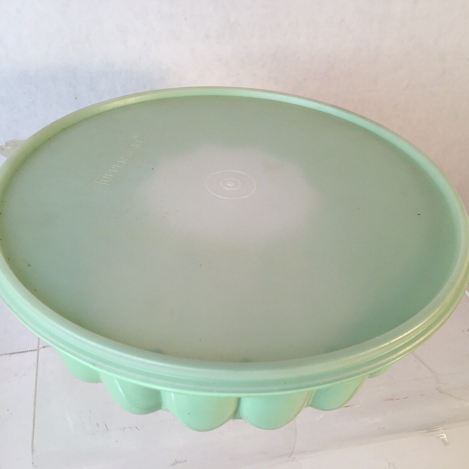 3 Pc Vintage Tupperware Mint Green Jel-Ring Jello Gelatin Mold With Lid ...