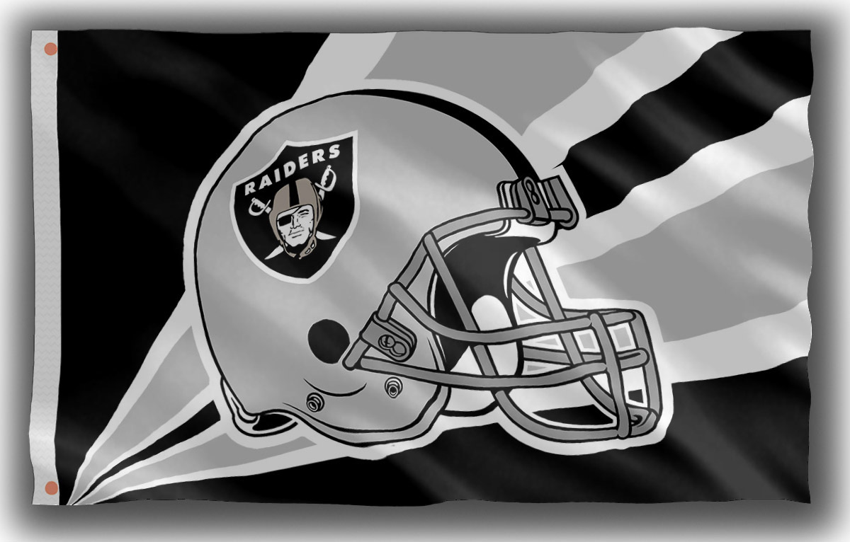 Las Vegas Raiders Football Team Memorable Flag 90x150cm 3x5ft Helmet ...