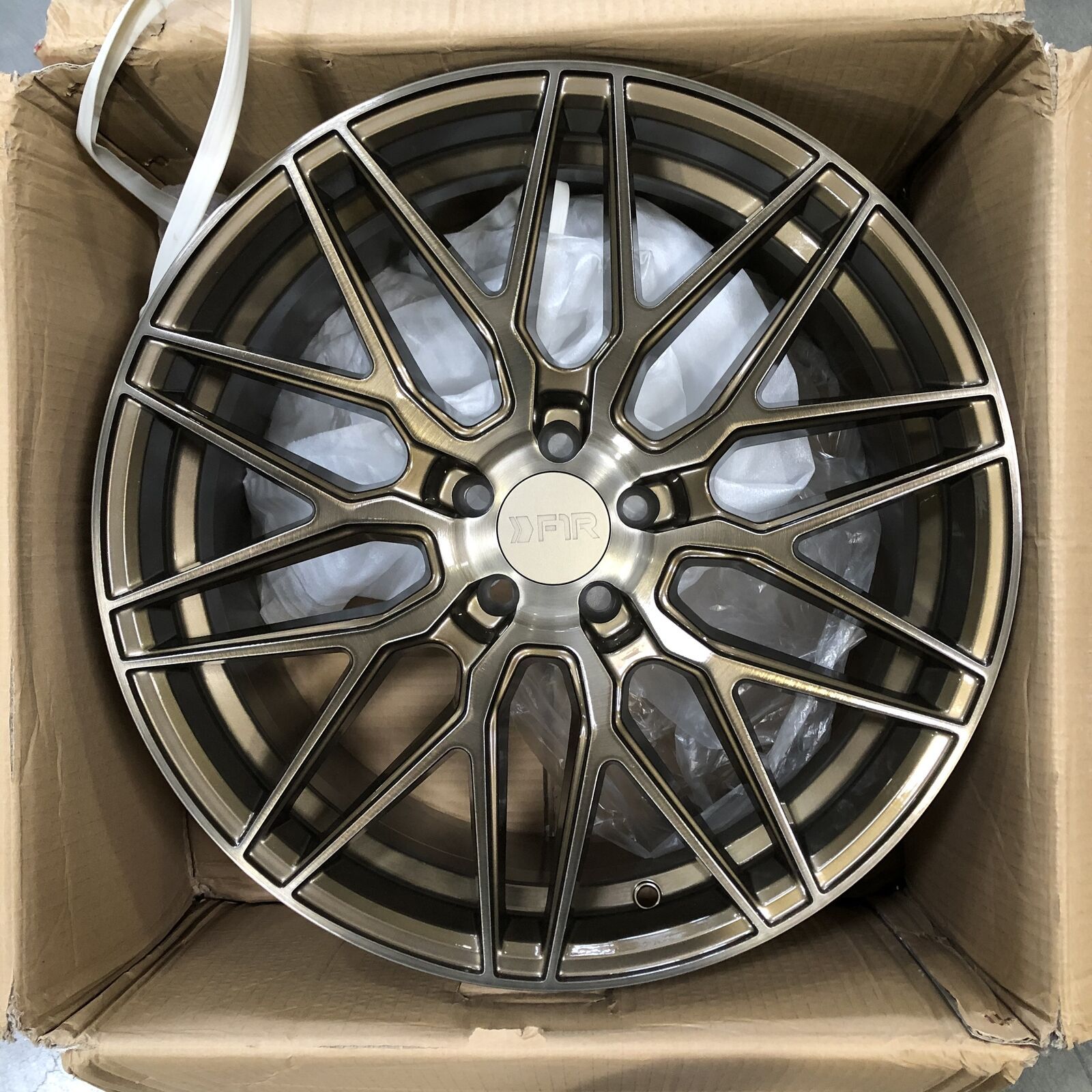 Used 18x8.5 F1R F103 5x100 38 Brushed Bronze Wheel(1) - Wheels