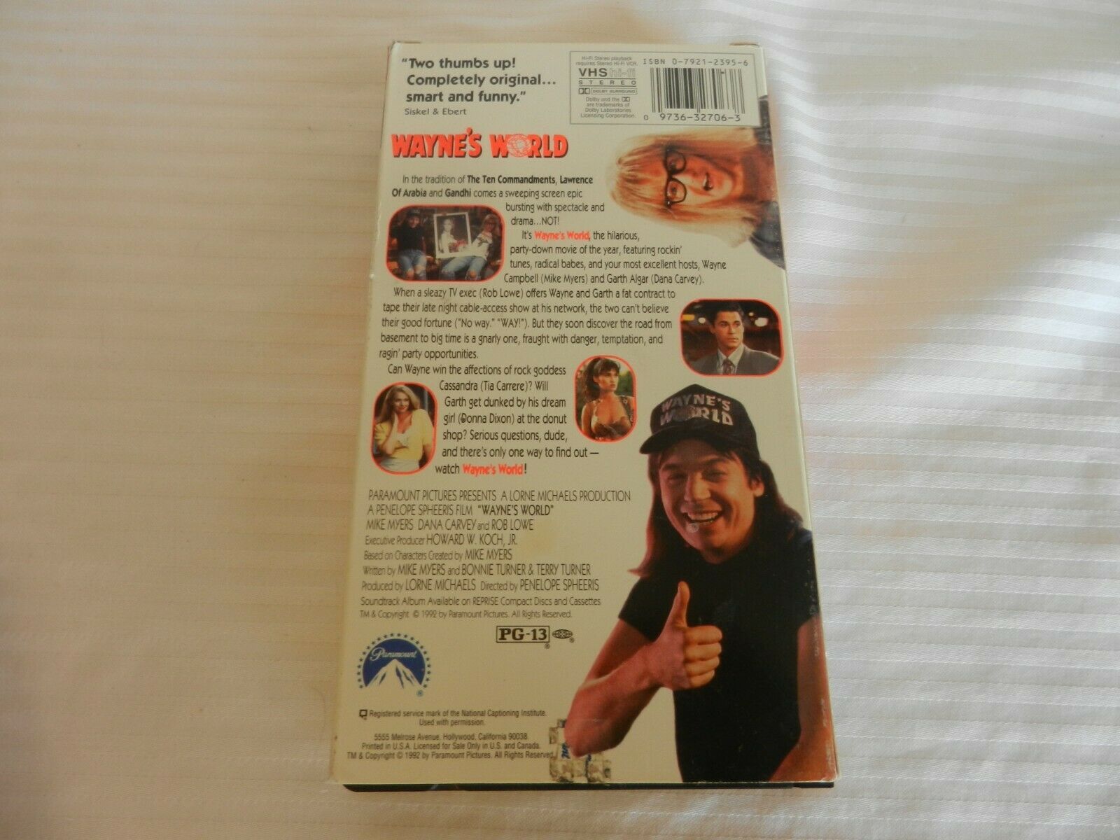 Wayne's World (VHS, 1992) Mike Myers, Dana Carvery, Rob Lowe - VHS Tapes Wayne's World (VHS, 1992) Mike Myers, Dana Carvery, Rob Lowe - VHS Tapes