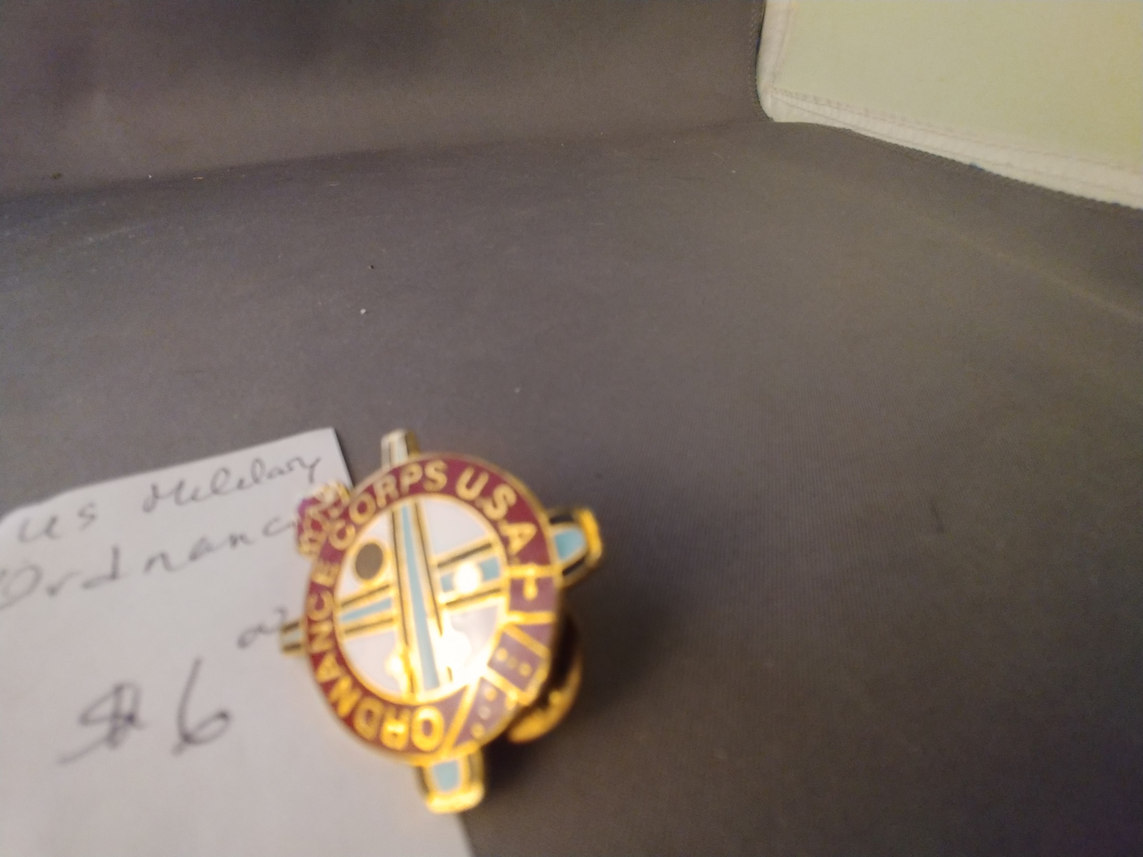 Vintage U.S. Military ORDNANCE CORPS U.S.A. Insignia Lapel Pin - Other