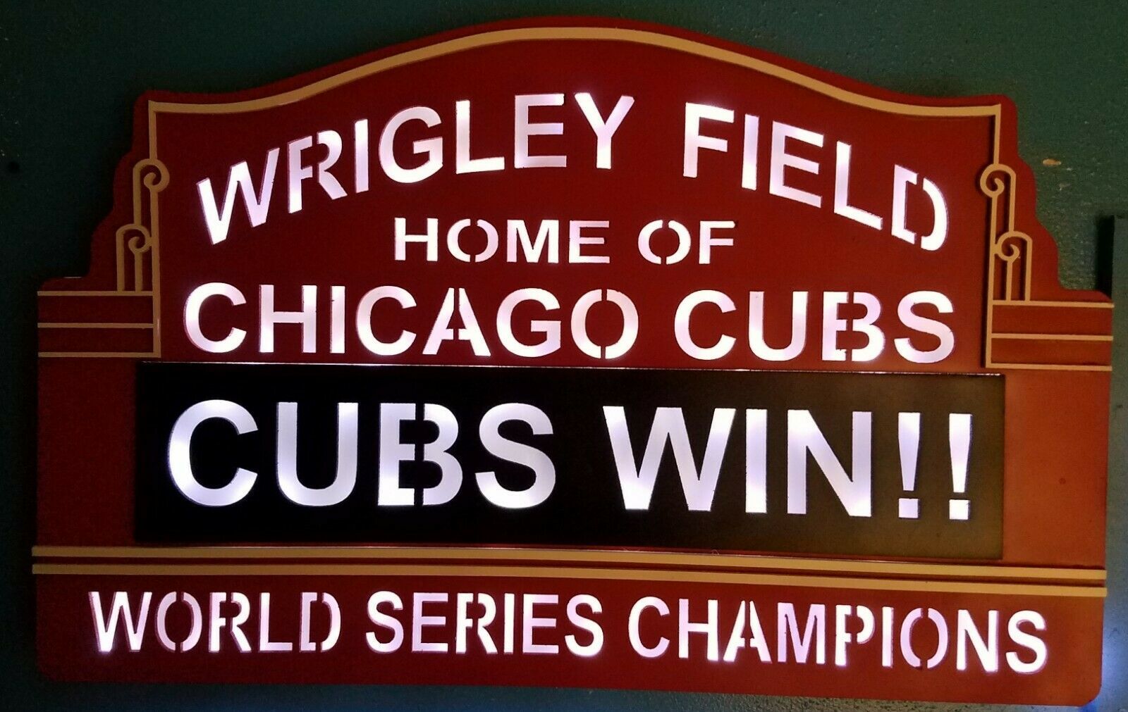 Cubs Stadium sign, Chicago stadium sign, Wrigley Field LED baseball ...