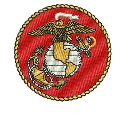 USMC Marine Corps Marines Digitized filled embroidery design Digital ...