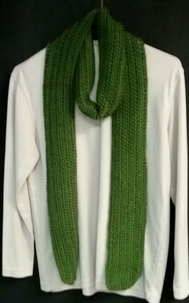 Crochet Long Winter Scarf, Fashion, Accessories, Women, Handmade ...