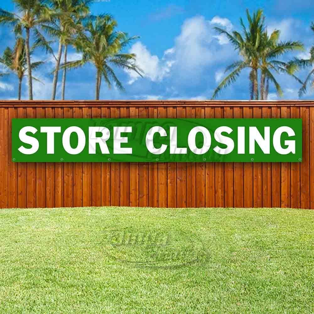 STORE CLOSING Advertising Vinyl Banner Flag Sign LARGE HUGE XXL SIZES ...