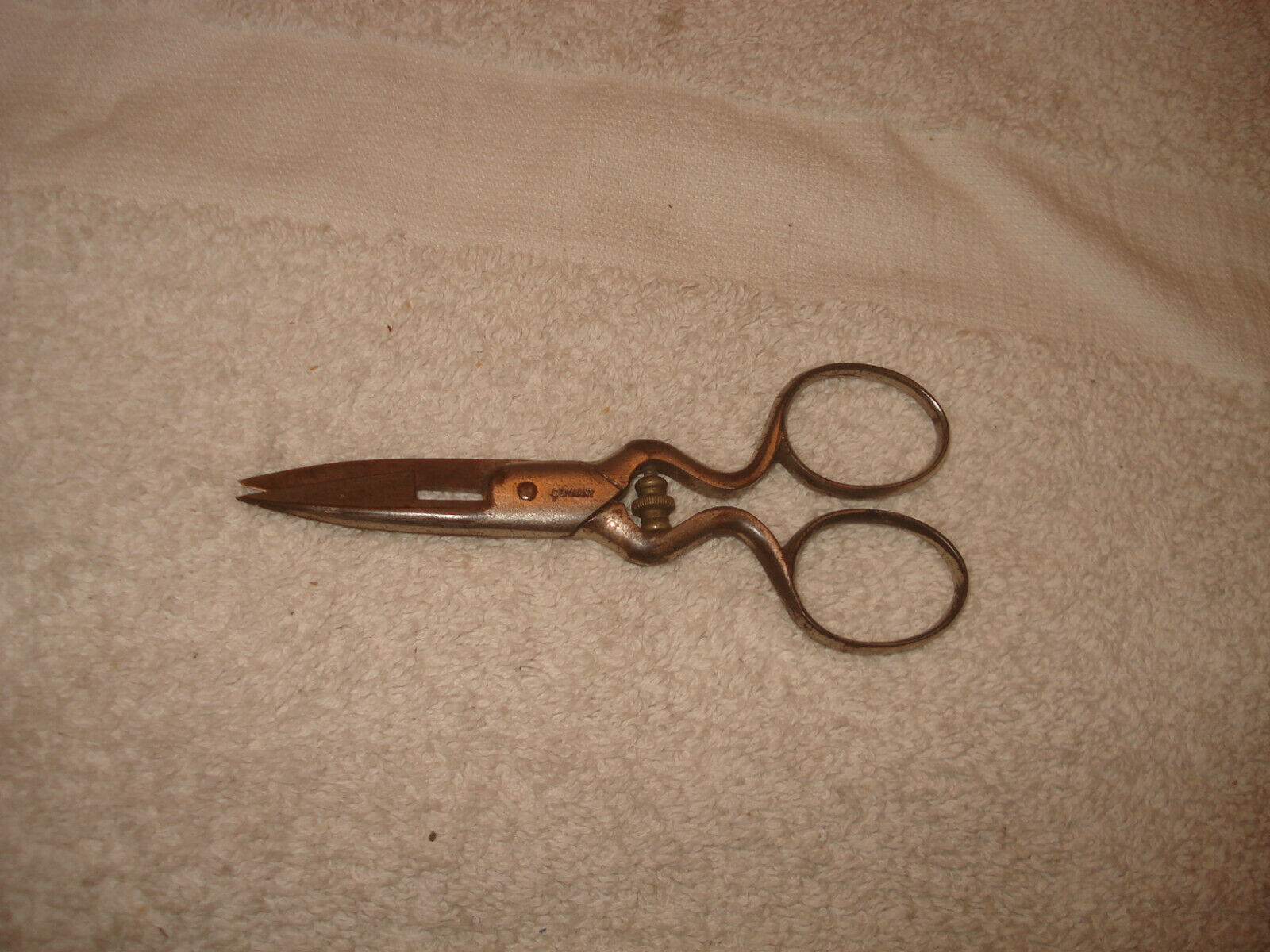 Antique early 1900s Buttonhole Adjustable Scissors Germany - Phillips 66