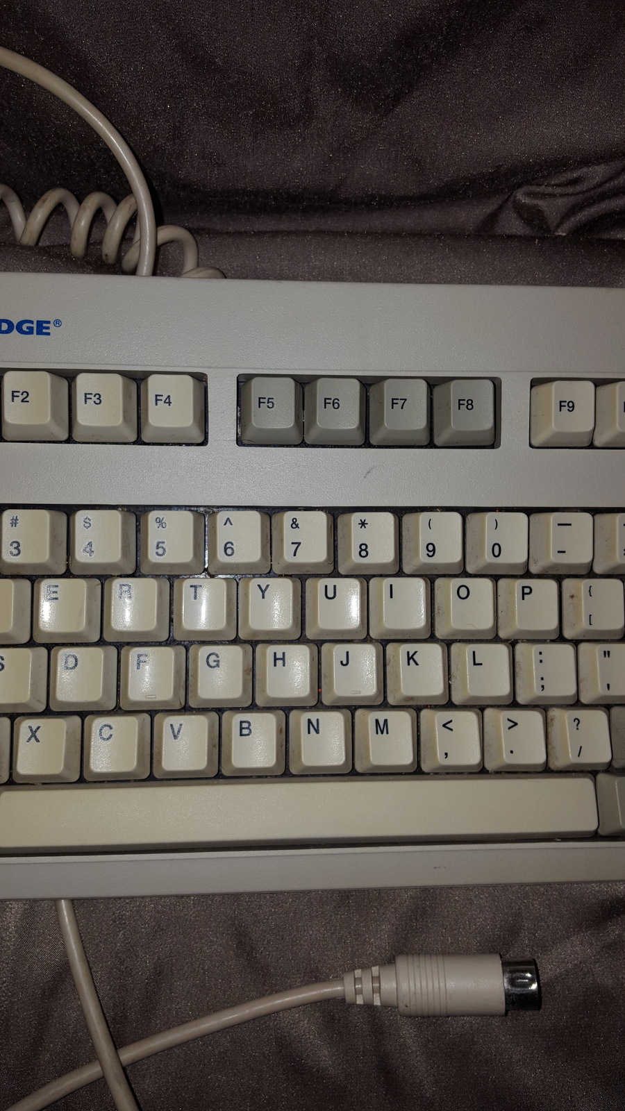 Vintage Leading Edge Mechanical Spring Computer Keyboard 5 pin ...