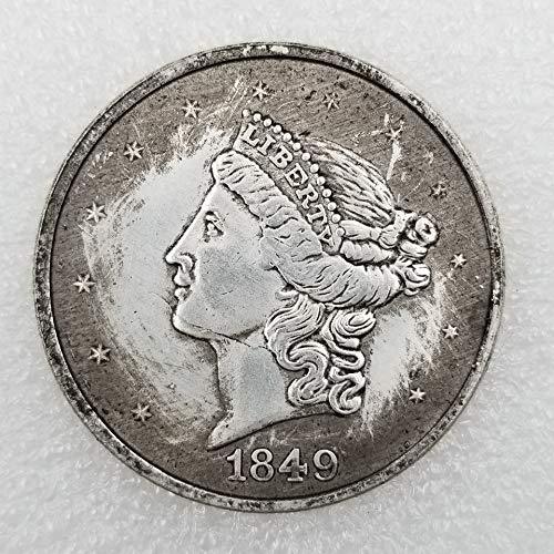 Rare Antique USA United States American 1849 Liberty Silver Color ... Rare Antique USA United States American 1849 Liberty Silver Color ...