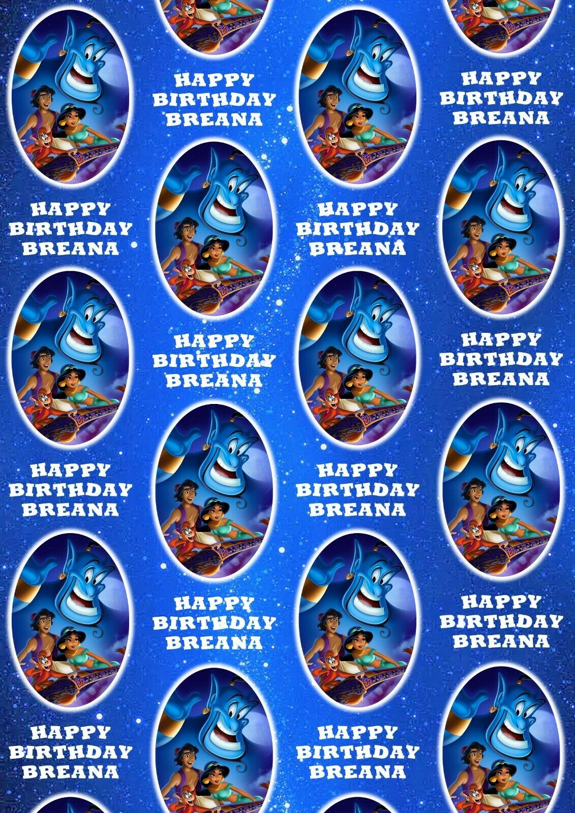 ALADDIN Personalised Gift Wrap - Disney's Aladdin Wrapping Paper ...