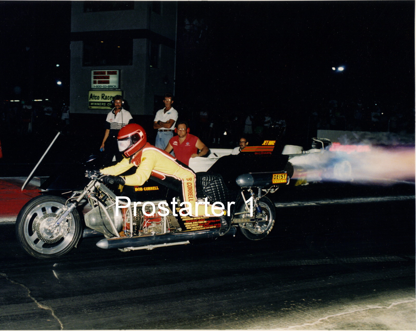 Bob Correll Jet-Powered Motorcycle 8x10 Color Drag Racing Photo Atco ...
