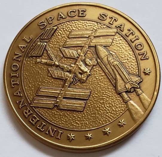 International Space Station Space Flight Awareness Coin 1-1/2", New Old ...