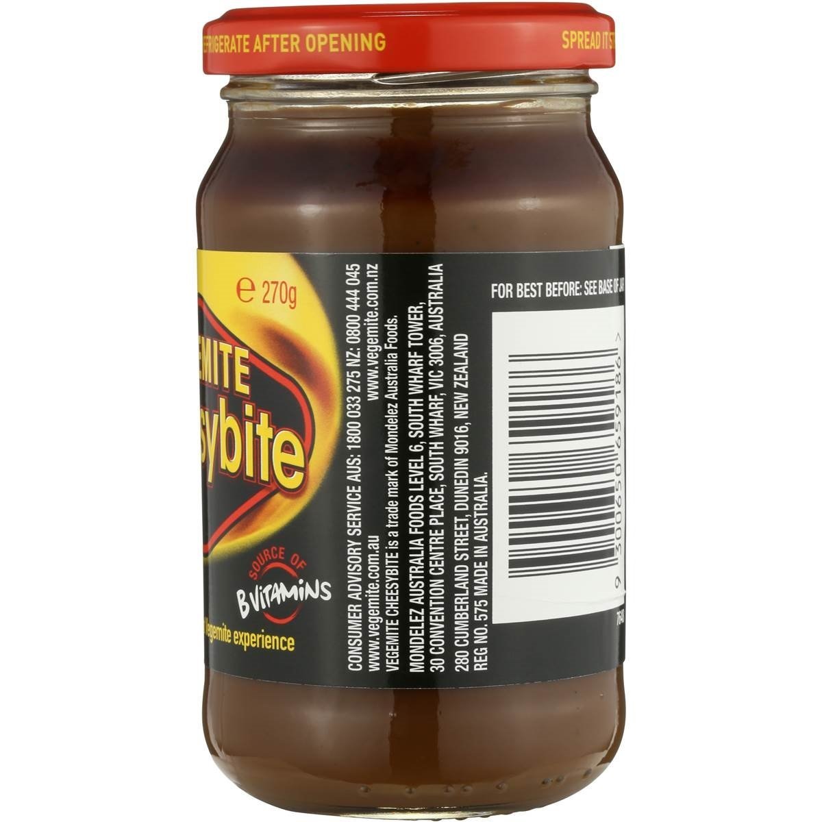 Kraft Vegemite Cheesybite 270g - Tubes