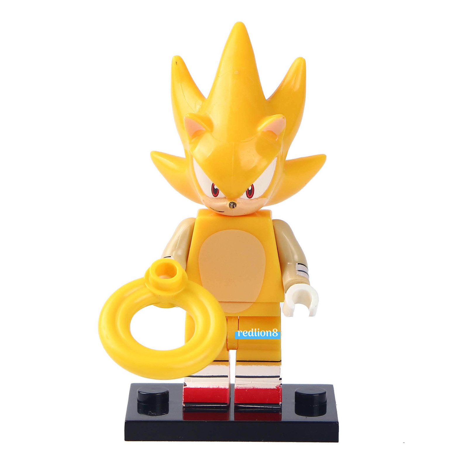 Super Sonic from Sonic the Hedgehog Lego Compatible Minifigure Bricks ...