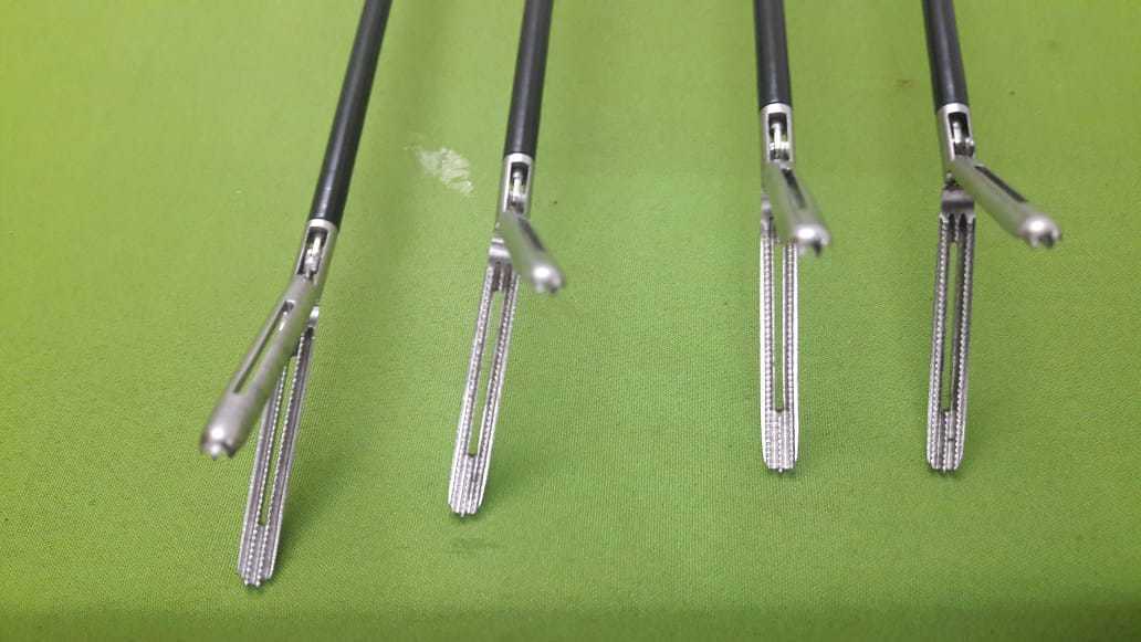 Laparoscopic Hunter Bowel Debakey Jaw Grasper Forceps Instruments Set ...
