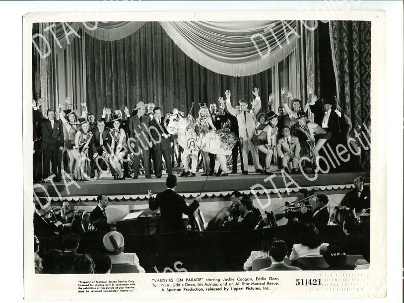 VARIETIES ON PARADE-1951-8X10 PROMO STILL-JACKIE COOGAN-EDDIE GARR ...