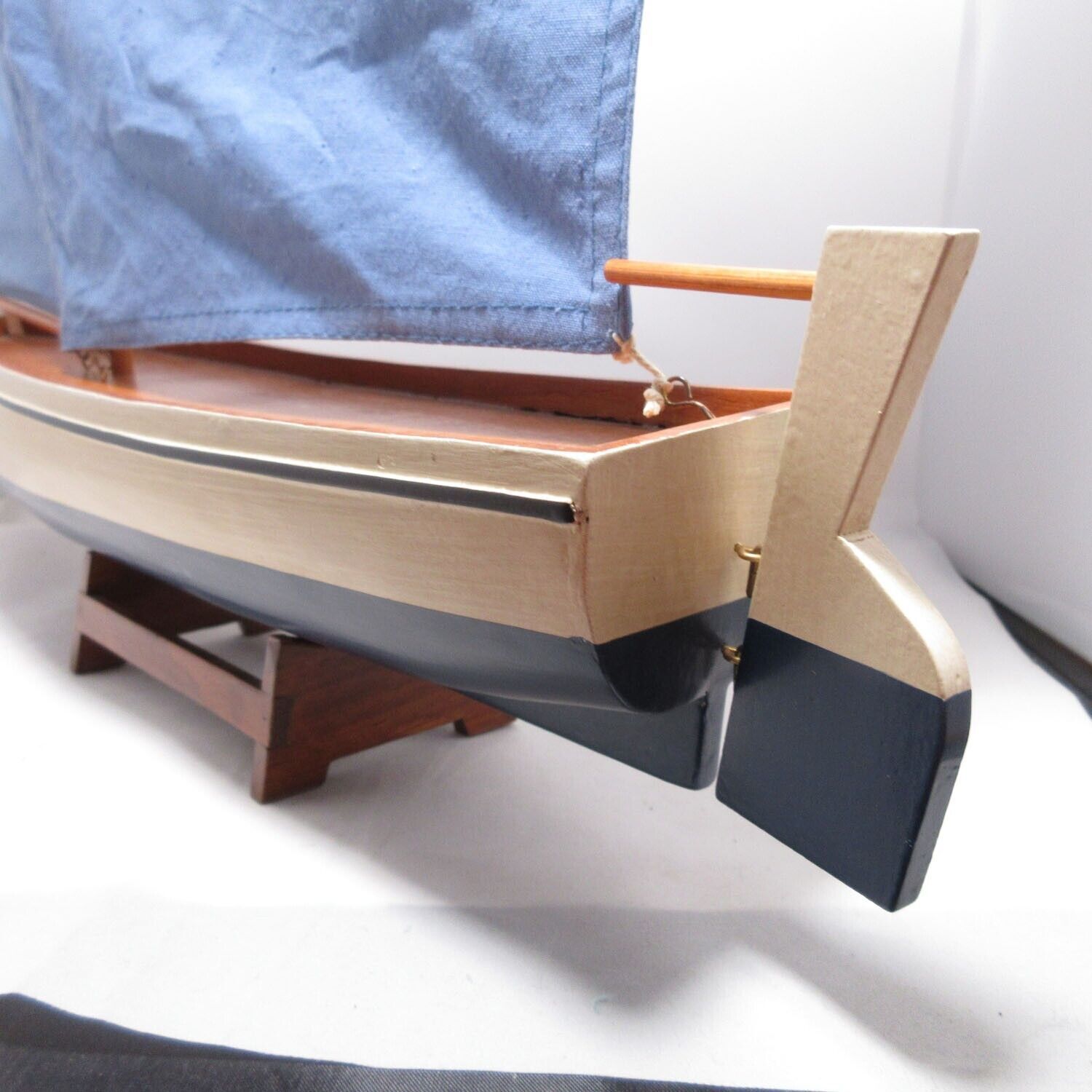 Authentic Models Y3 Madeira Decorative Yacht Sail Boat Crate Barrel ...