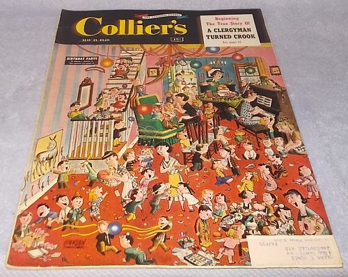 Vintage Colliers Weekly Magazine May 1949 Stanley Berenstain Cover ...