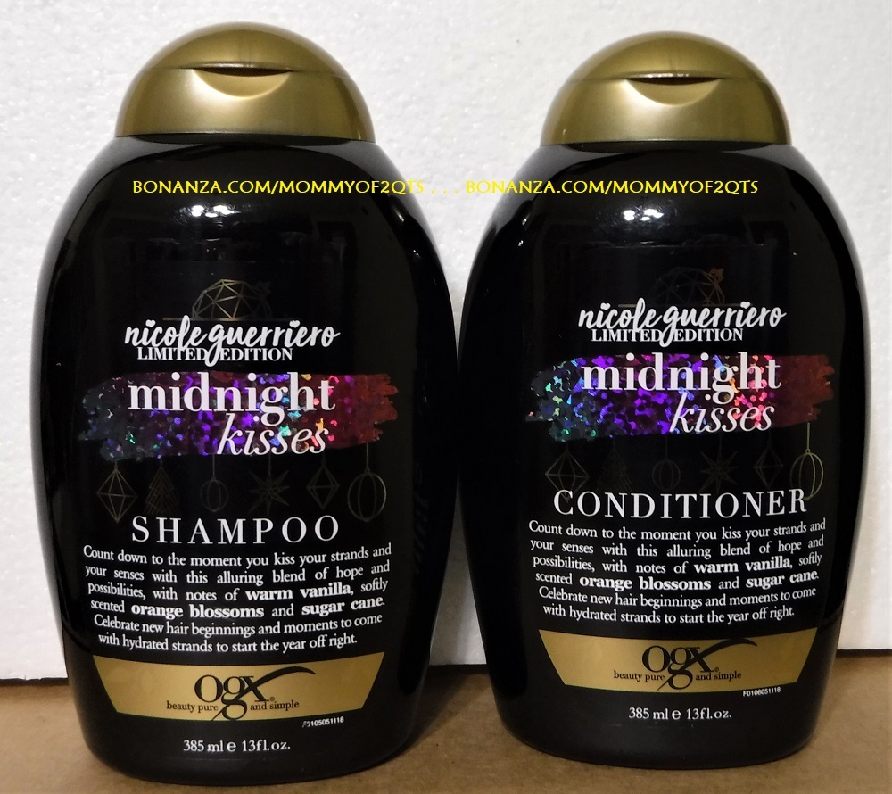 OGX Organix MIDNIGHT KISSES Shampoo Conditioner Nicole Guerriero ...