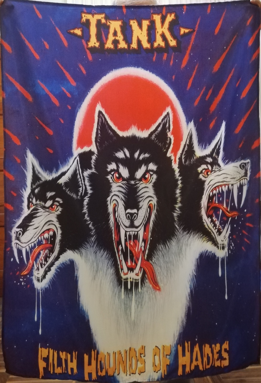 TANK Filth Hounds of Hades FLAG CLOTH POSTER BANNER CD Heavy Metal - Other