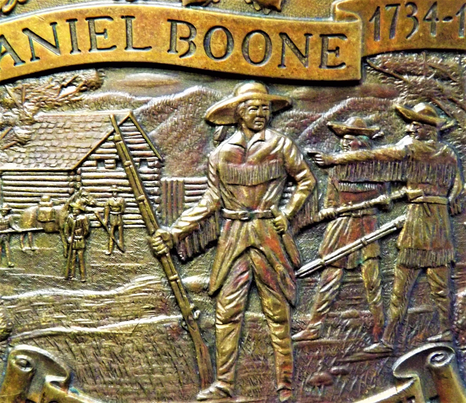1984 Daniel Boone 1734-1984 250th Anniversary Jeweler's Bronze Belt ...