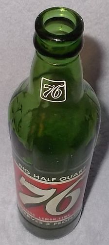 Scarce American 76 Co ACL 16 OZ 76 Green Soda Bottle B Serves 3 People ...