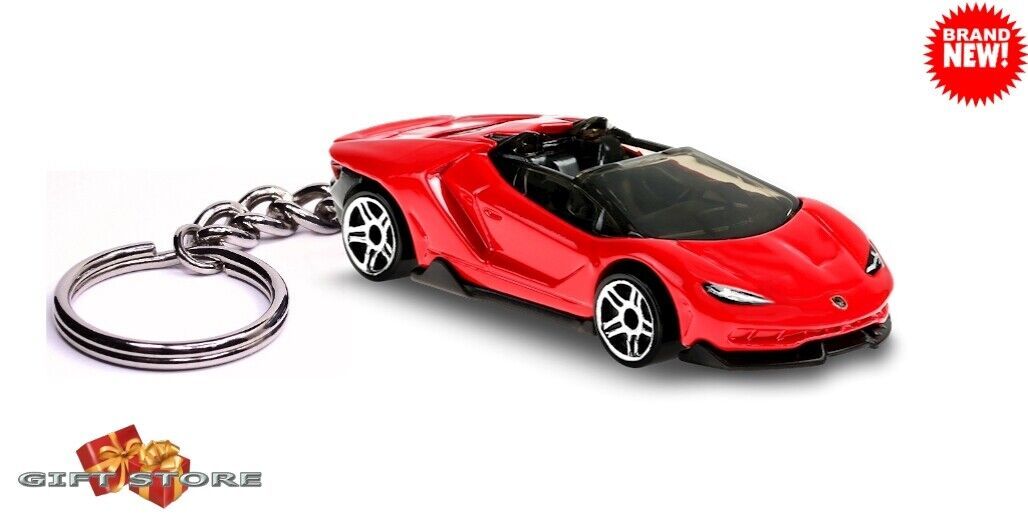 RARE KEY CHAIN RED LAMBORGHINI CENTENARIO ROADSTER CABRIO CUSTOM ...