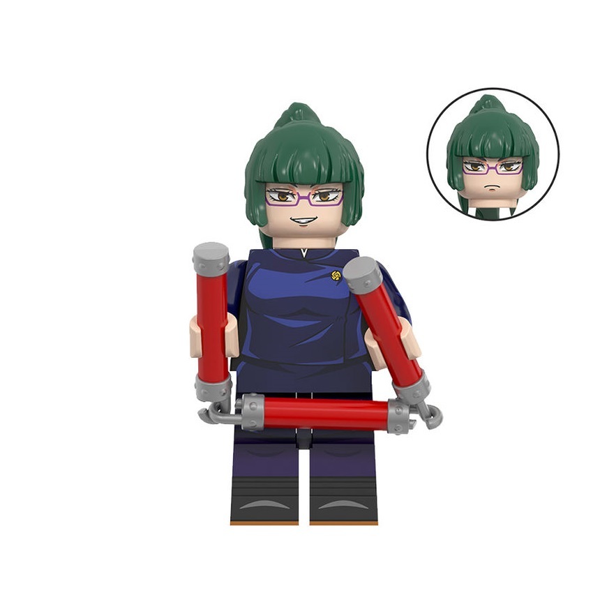 Jujutsu Kaisen Maki Zenin Minifigures Weapons and Accessories ...