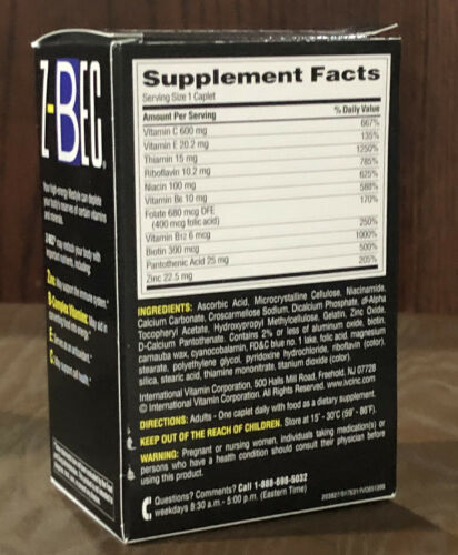 Z-Bec ZBec B Complex Supplement Vitamin Zinc and similar items