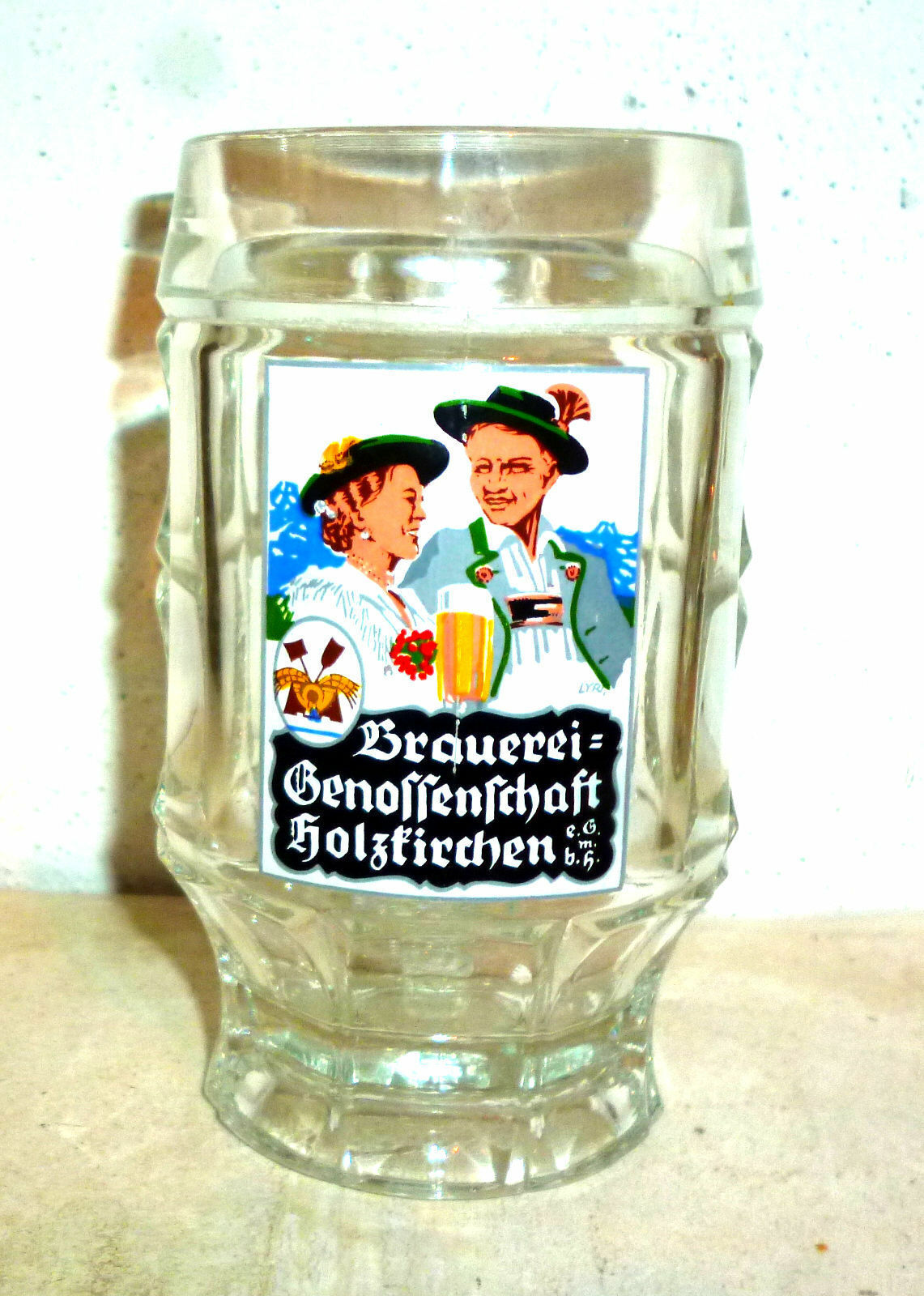 Brauerei Genossenschaft +1995 Holzkirchen 0.25L German Beer Glasses ...