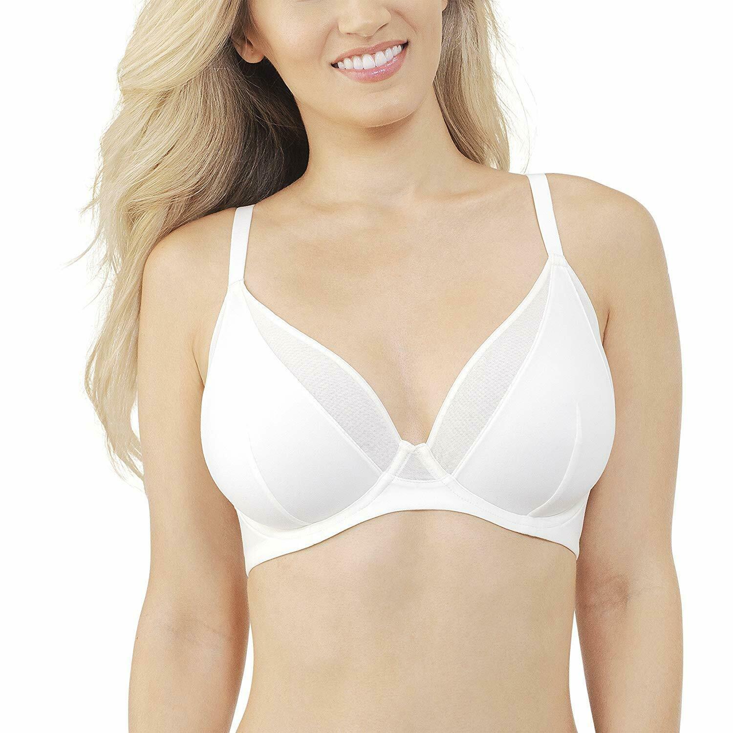 Vanity Fair COCONUT WHITE Breathable Luxe Bra US 26D UK 26D Bras Vanity Fair COCONUT WHITE Breathable Luxe Bra US 26D UK 26D Bras