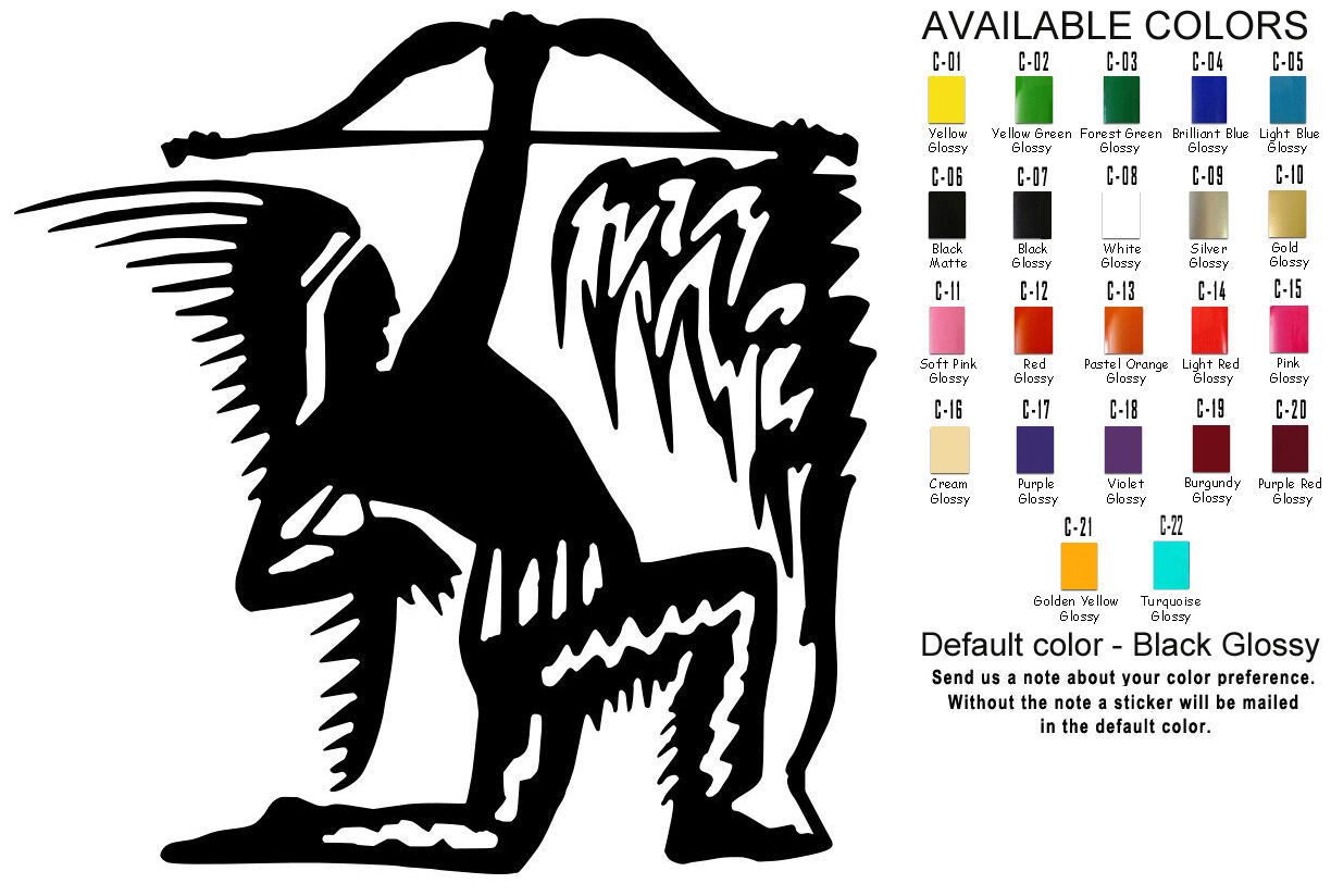 Native American Vinyl Decal Sticker Car Window Wall Laptop Spirit ...