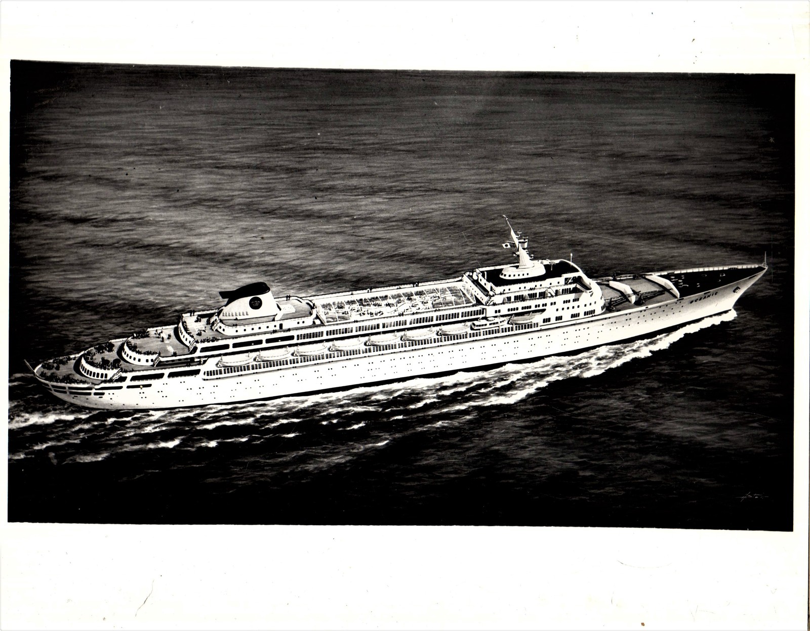 Home Lines S S Oceanic Cruise Ship 3 Vintage Black & White Photographs ...