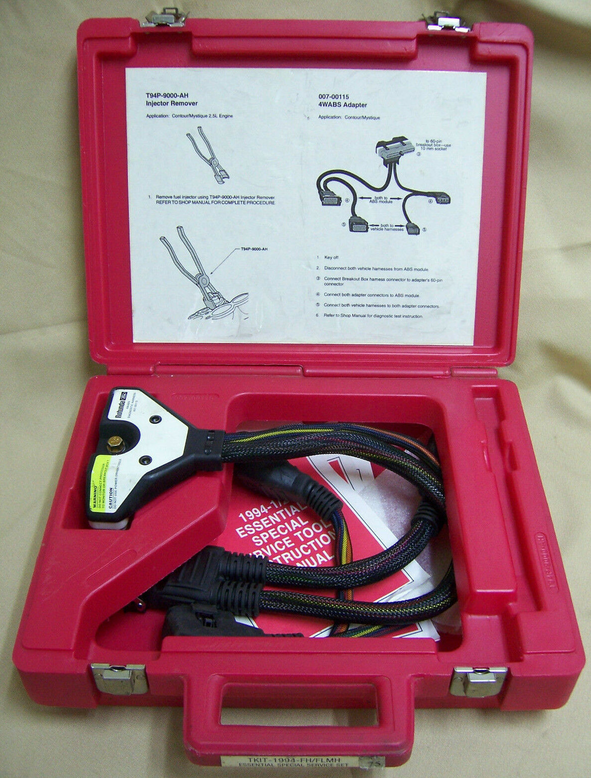 Ford Rotunda Special Service Repair Tool Set Tkit-1994-FH/FLMH AS IS ...