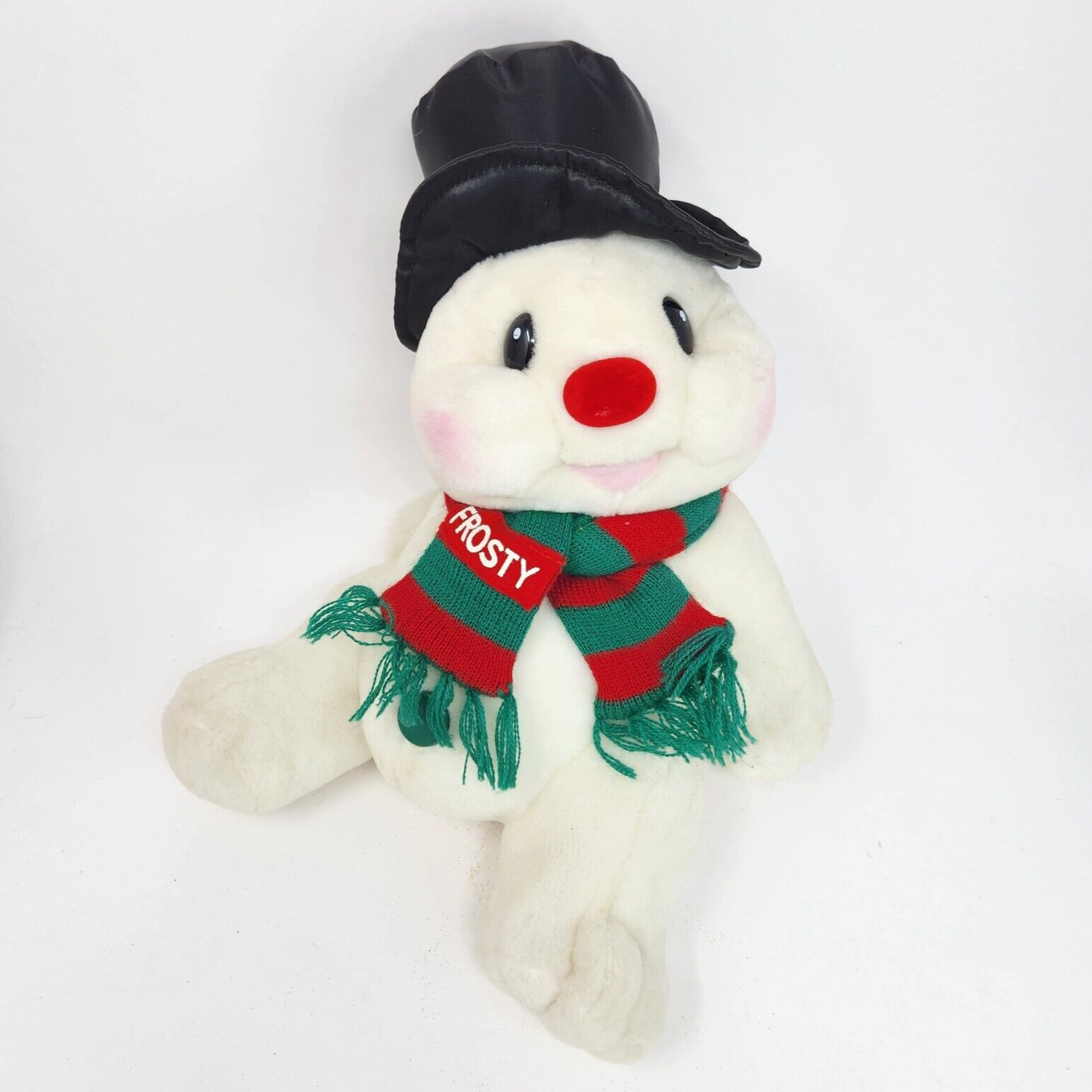 VINTAGE PLAY BY PLAY SITTING FROSTY THE SNOWMAN STUFFED ANIMAL PLUSH ...