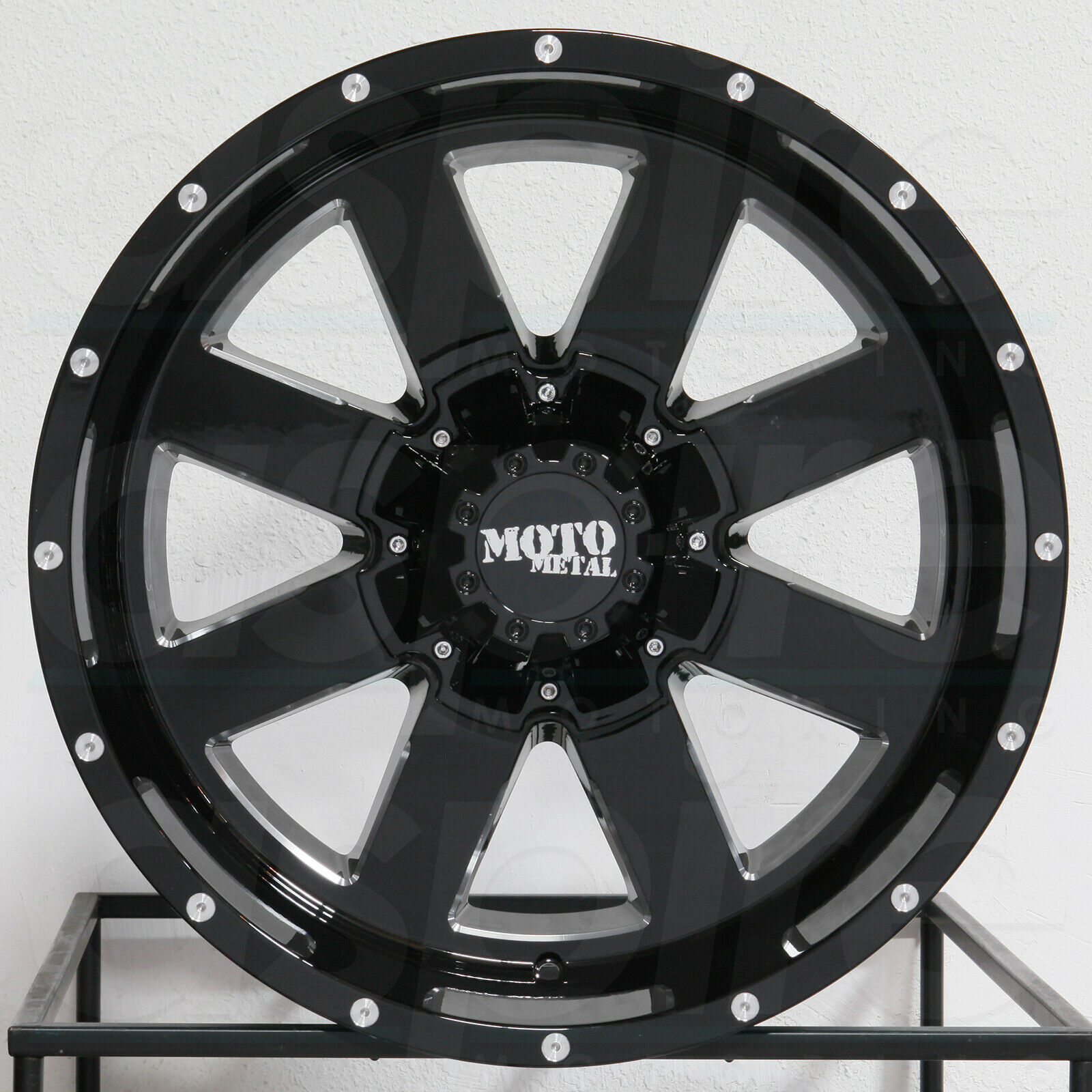 17x10 Moto Metal MO962 5x5/5x5.5 -24 Black Milled Wheels Rims Set(4 ...