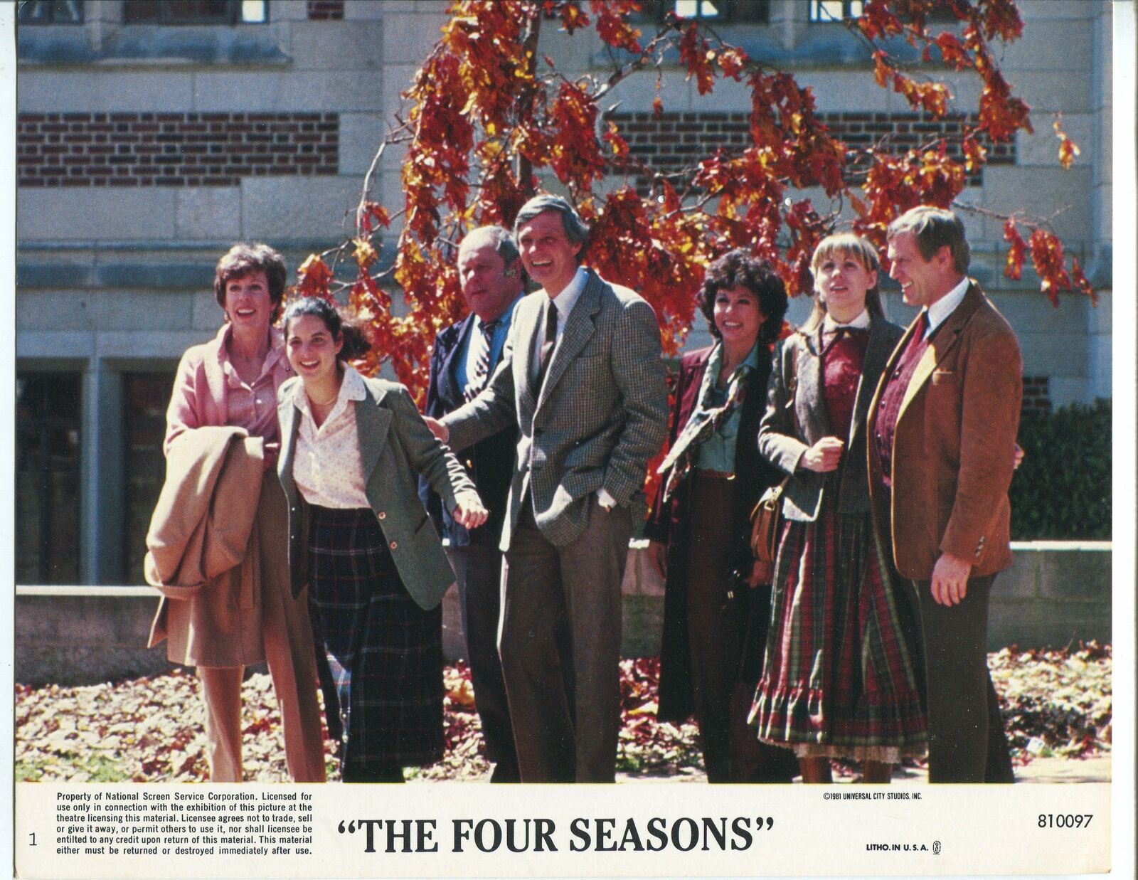 THE FOUR SEASONS #1-1981-8x10-STILL-ALAN ALDA-CAROL BURNETTE-ELIZABETH ...