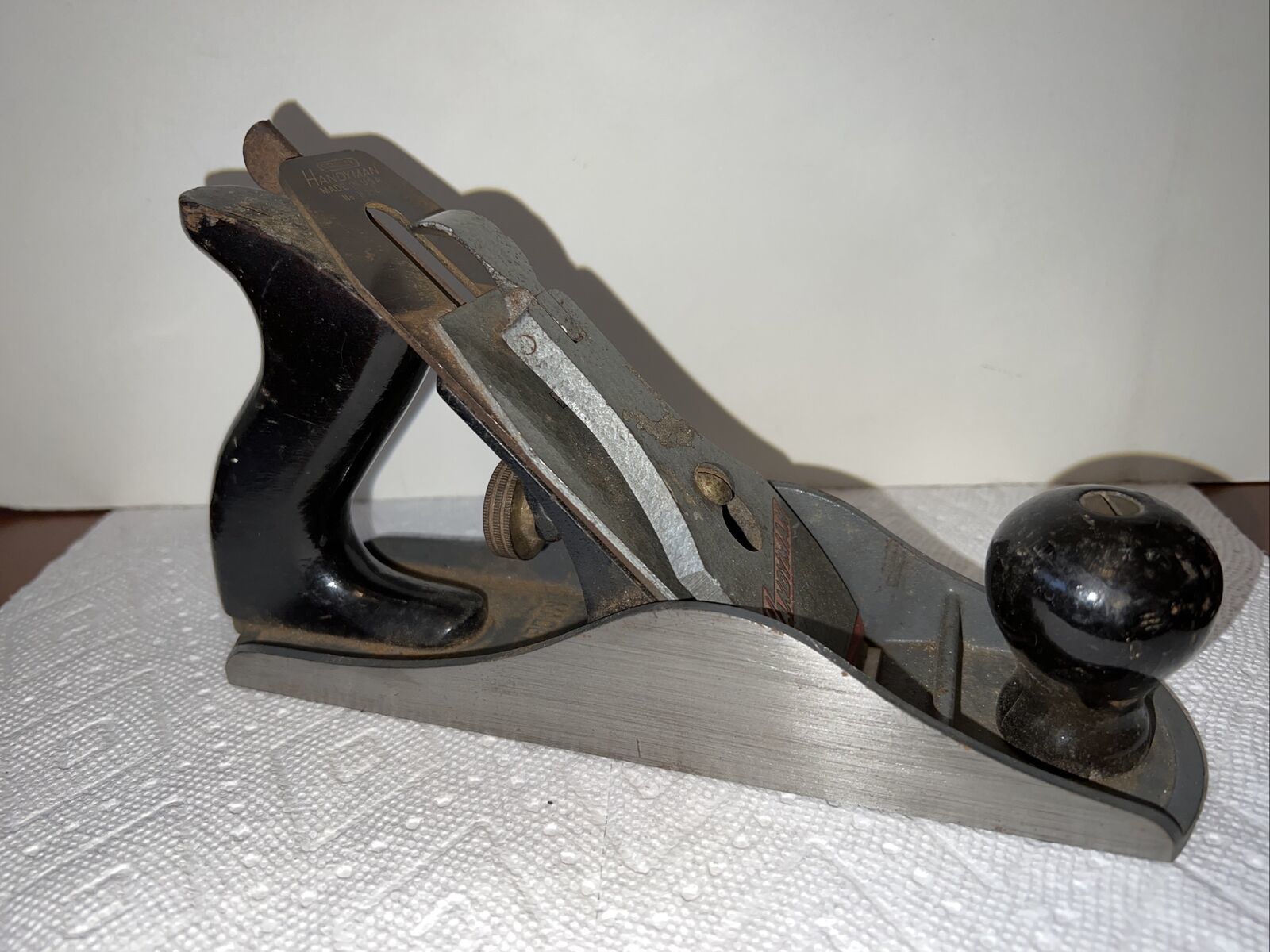 Vintage Stanley Handyman Smoothing Bench Plane H1204 Black Handle ...